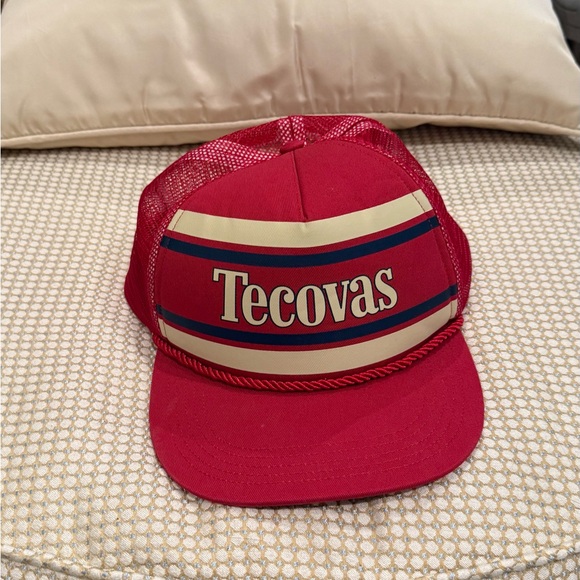 Tecovas | Accessories | Tecovas Red And Cream Cap | Poshmark